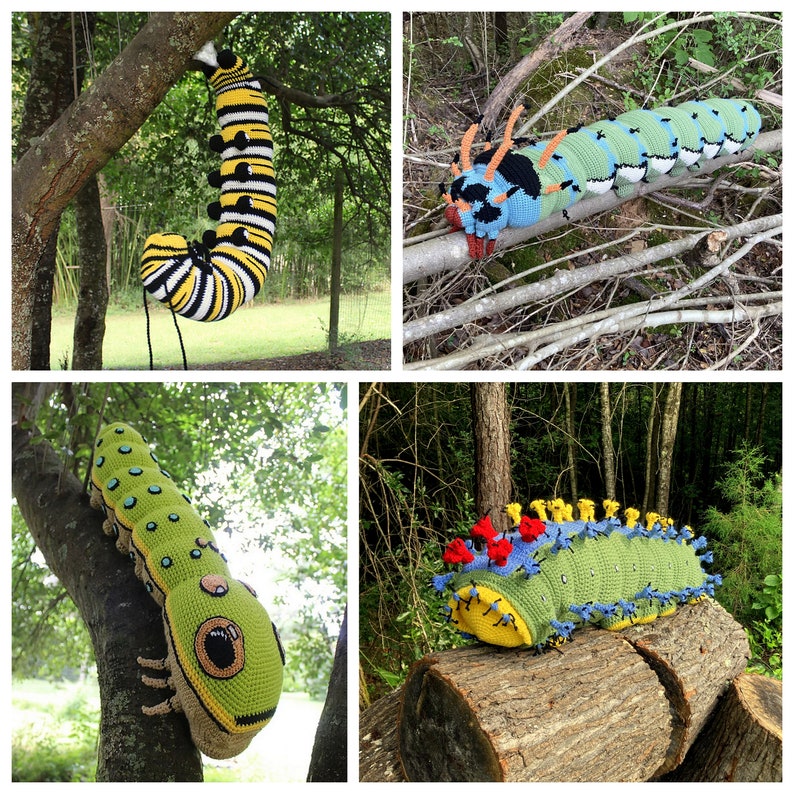PATTERN BUNDLE: Caterpillar Crochet Pattern Bundle 2 / Monarch - Etsy
