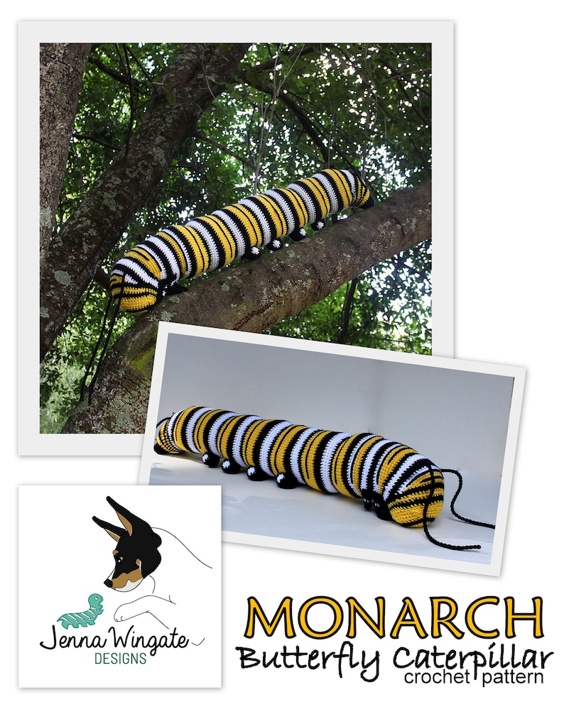 PATTERN BUNDLE: Caterpillar Crochet Pattern Bundle 2 / Monarch - Etsy
