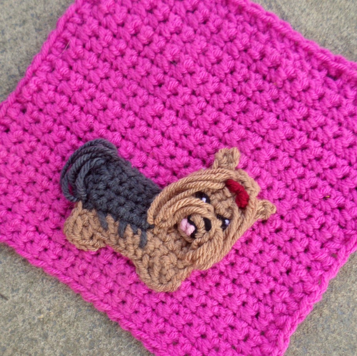 PATTERN: Yorkshire Terrier Patch // Patchwork Puppy Project // | Etsy