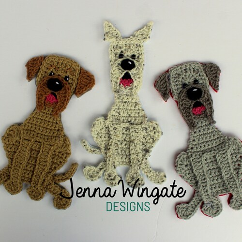 PATTERN: Great Dane Patch // Patchwork Puppy Project // - Etsy