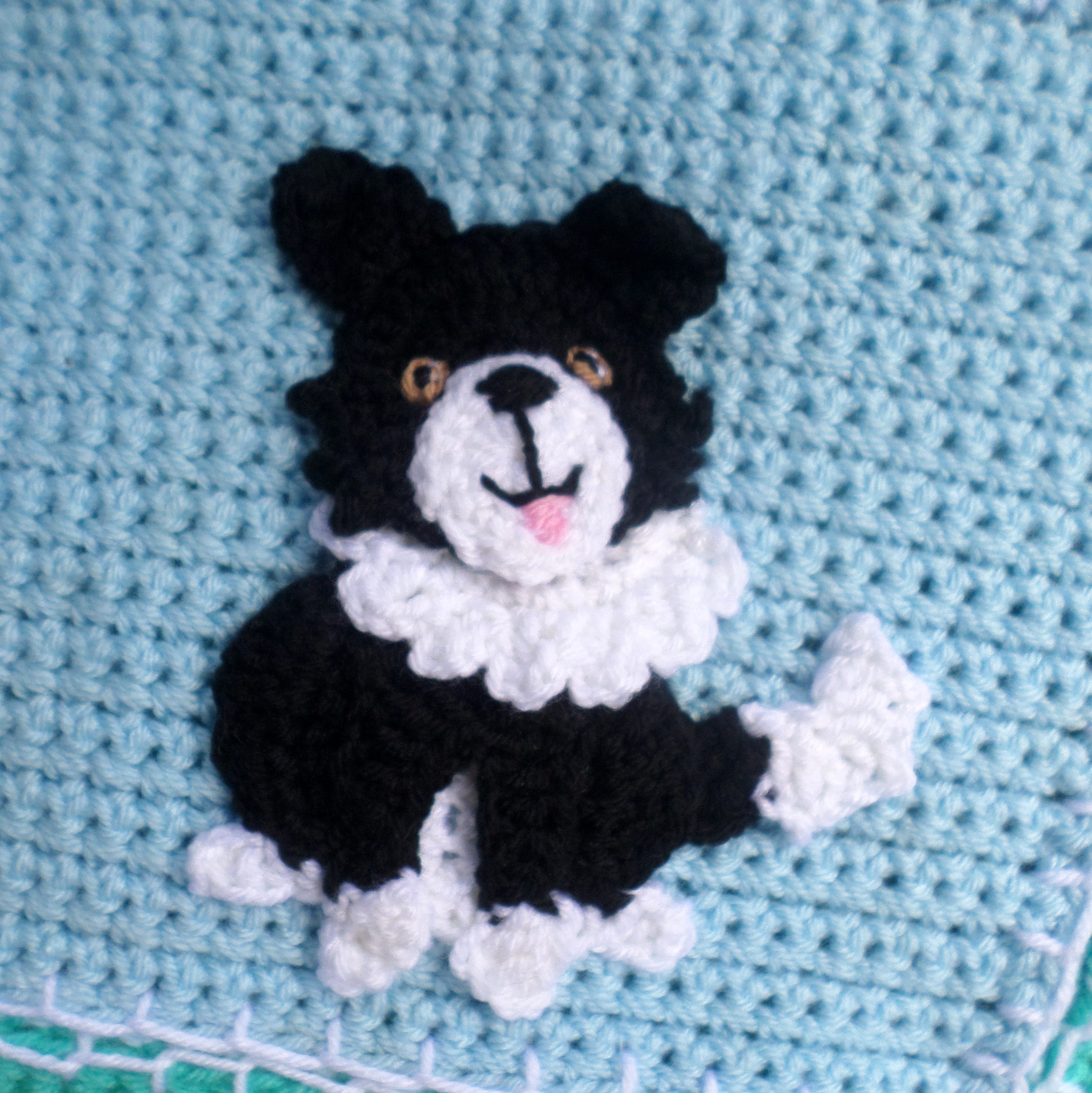 PATTERN: Border Collie Patch // Patchwork Puppy Project // | Etsy