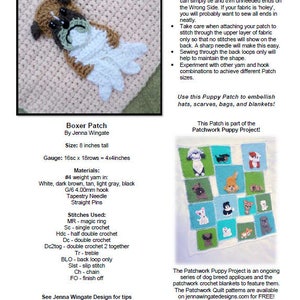 PATTERN: Boxer Patch // Patchwork Puppy Project // Applique // Dog ...