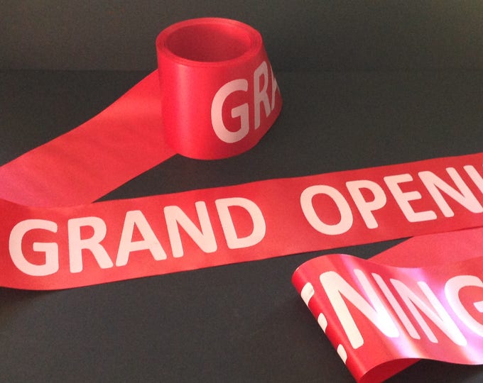 Continuous Print Grand Opening Ribbon - Etsy
