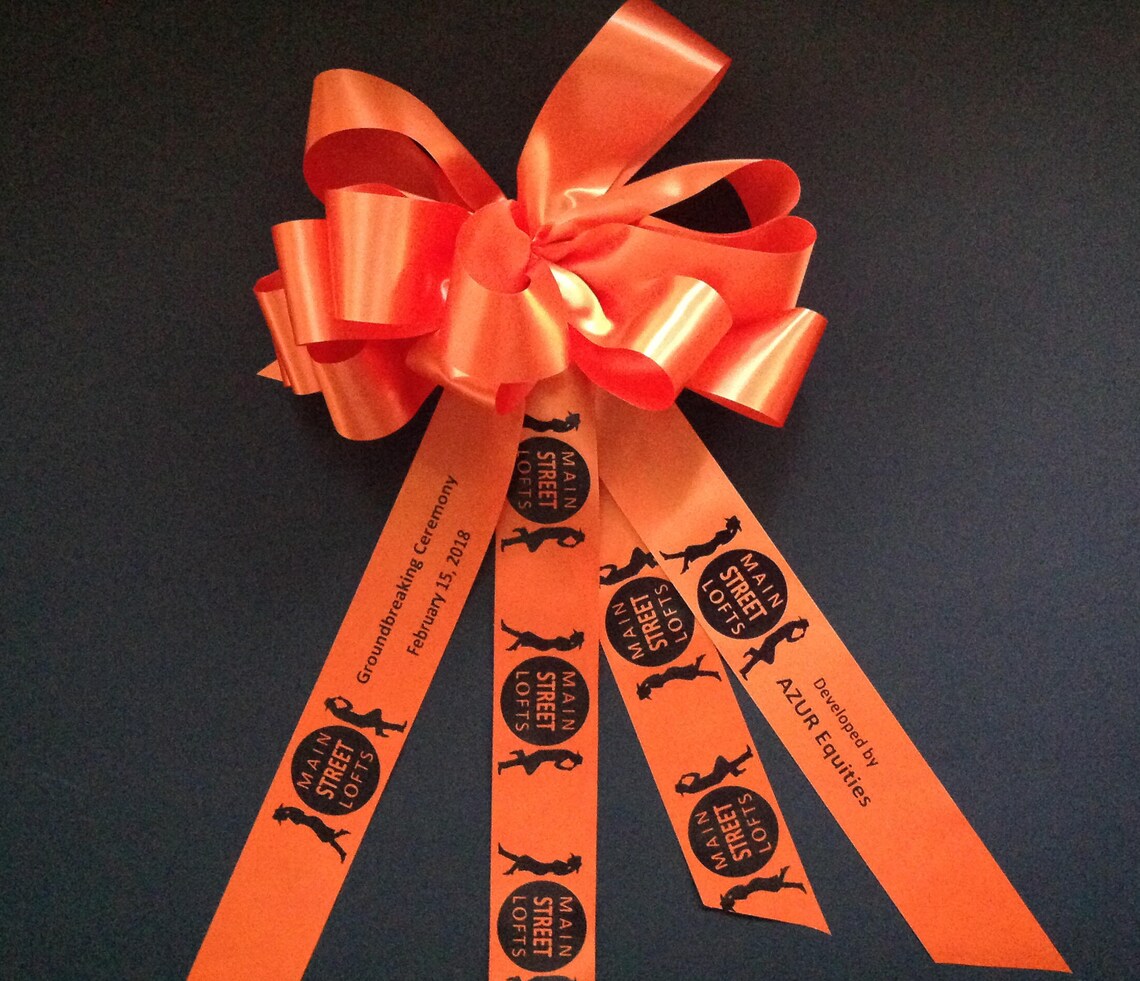 Grand Opening Ribbon Bows, Ground Breaking Bows, Shovel Bows, Grand ...