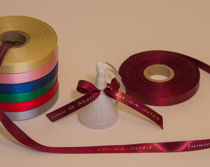 3/8 Favor Ribbons Custom Printed Personalized Satin - Etsy