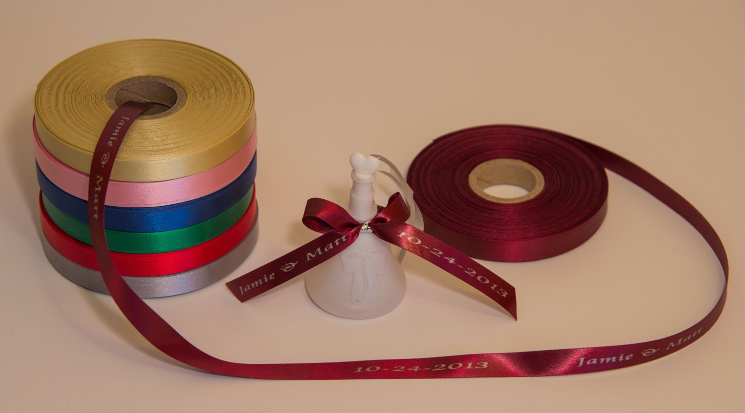 3/8 Favor Ribbons Custom Printed Personalized Satin - Etsy