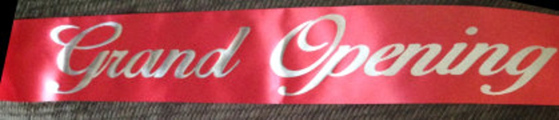 Continuous Print Grand Opening Ribbon | Etsy