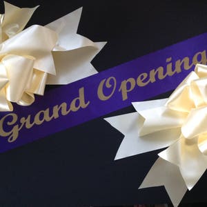 Grand Opening Ribbon Bows, Ground Breaking Bows, Shovel Bows, Grand ...