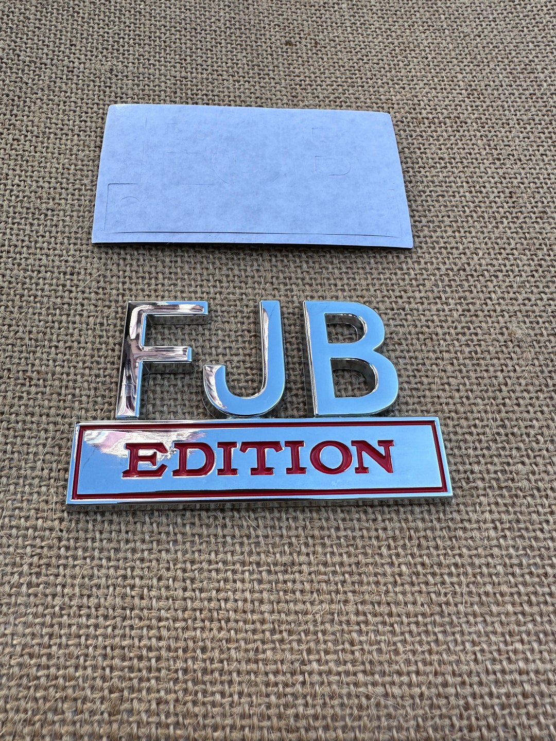 FJB EDITION Silver Black/red Black/white Fck Joe Biden Panel Badge Auto ...