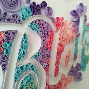 Paper Quilling Name Design - Etsy