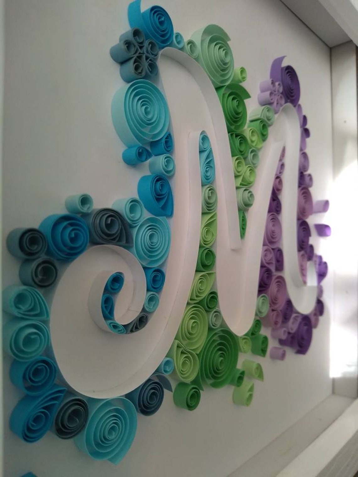 Letter Paper Quilling Art - Etsy