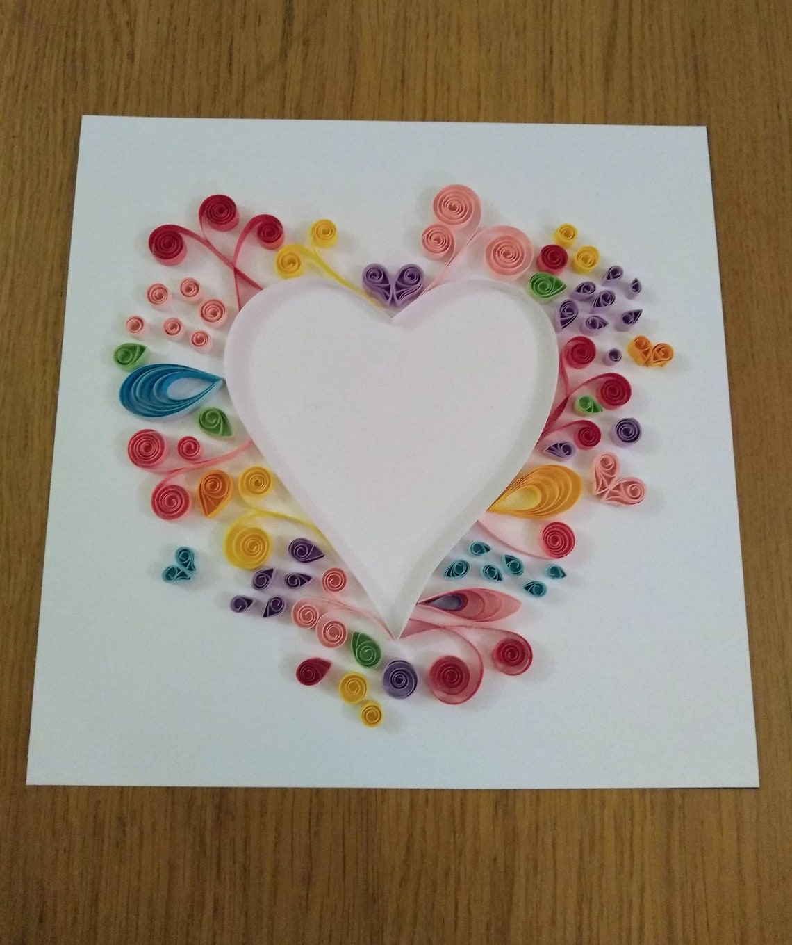 Heart Shaped Paper Quilling Art - Etsy