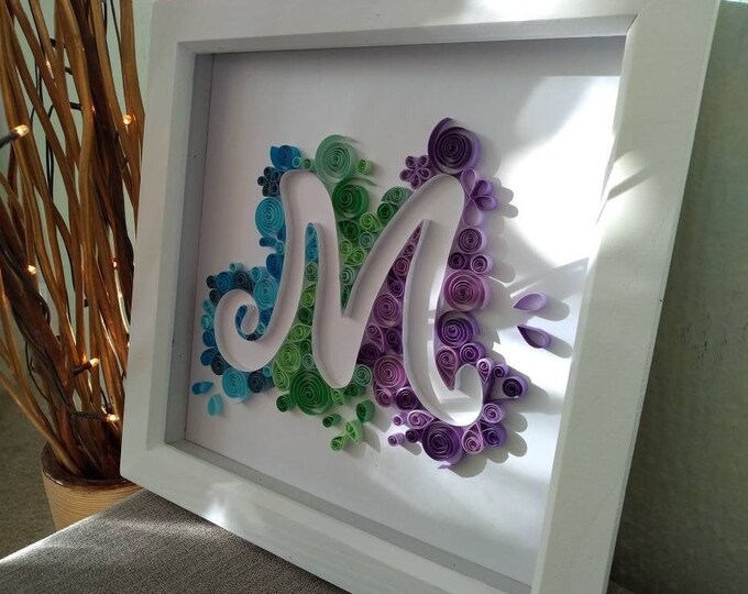 Letter Paper Quilling Art - Etsy