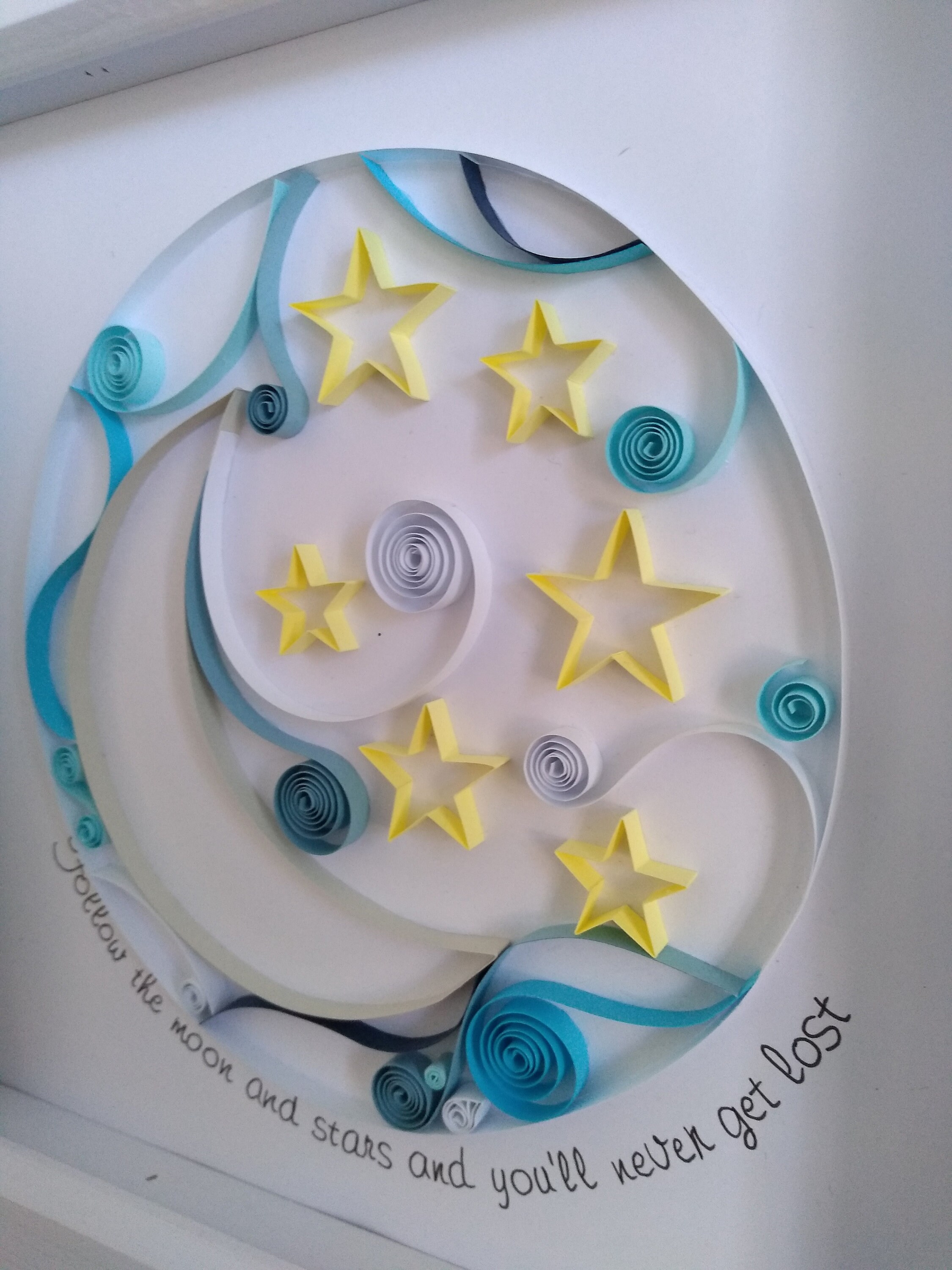 Moon and Stars Quilling Design - Etsy