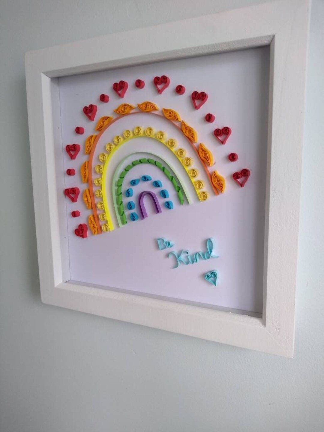 Personalised Rainbow Quilling Art - Etsy