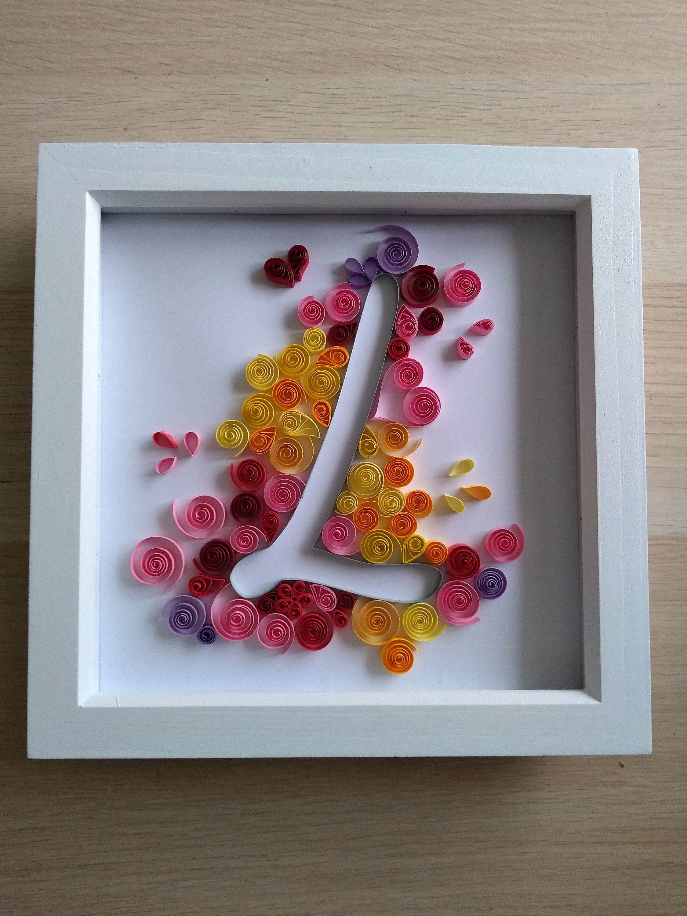 Letter Paper Quilling Art - Etsy