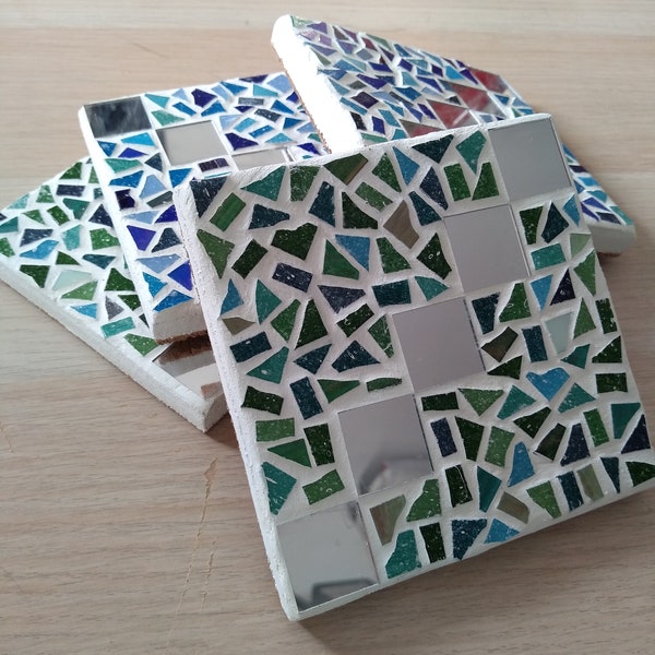 Mosaic Coaster - Etsy