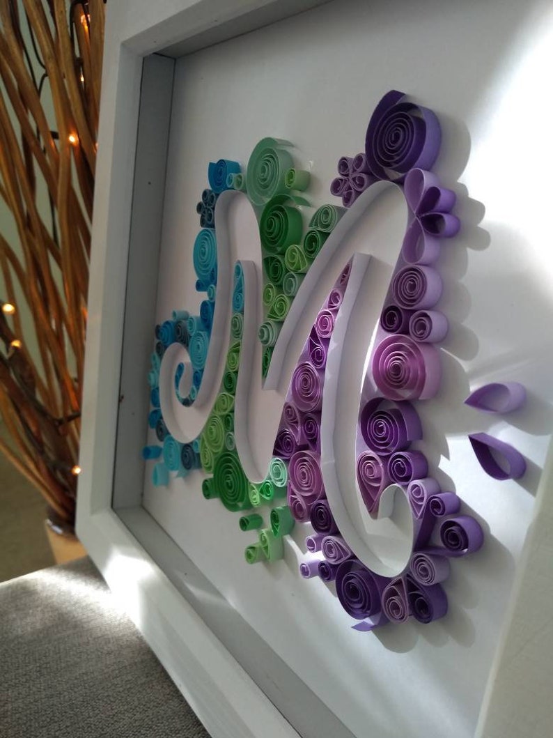 Letter Paper Quilling Art - Etsy