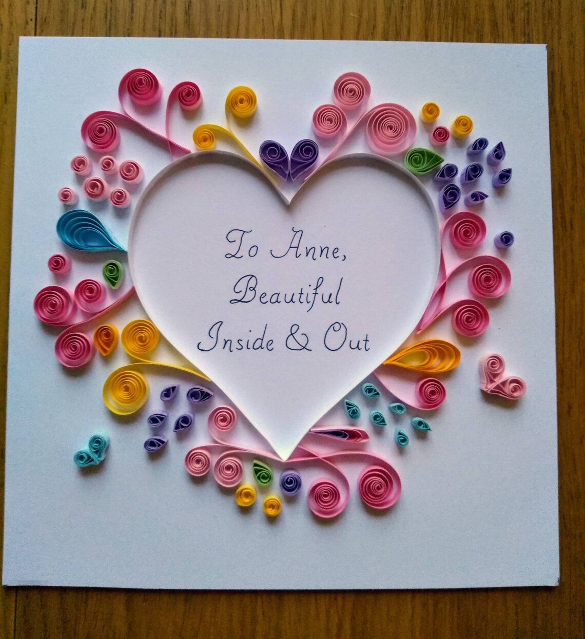 Heart Shaped Paper Quilling Art - Etsy