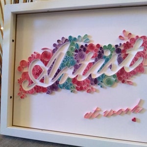 Paper Quilling Name Design - Etsy
