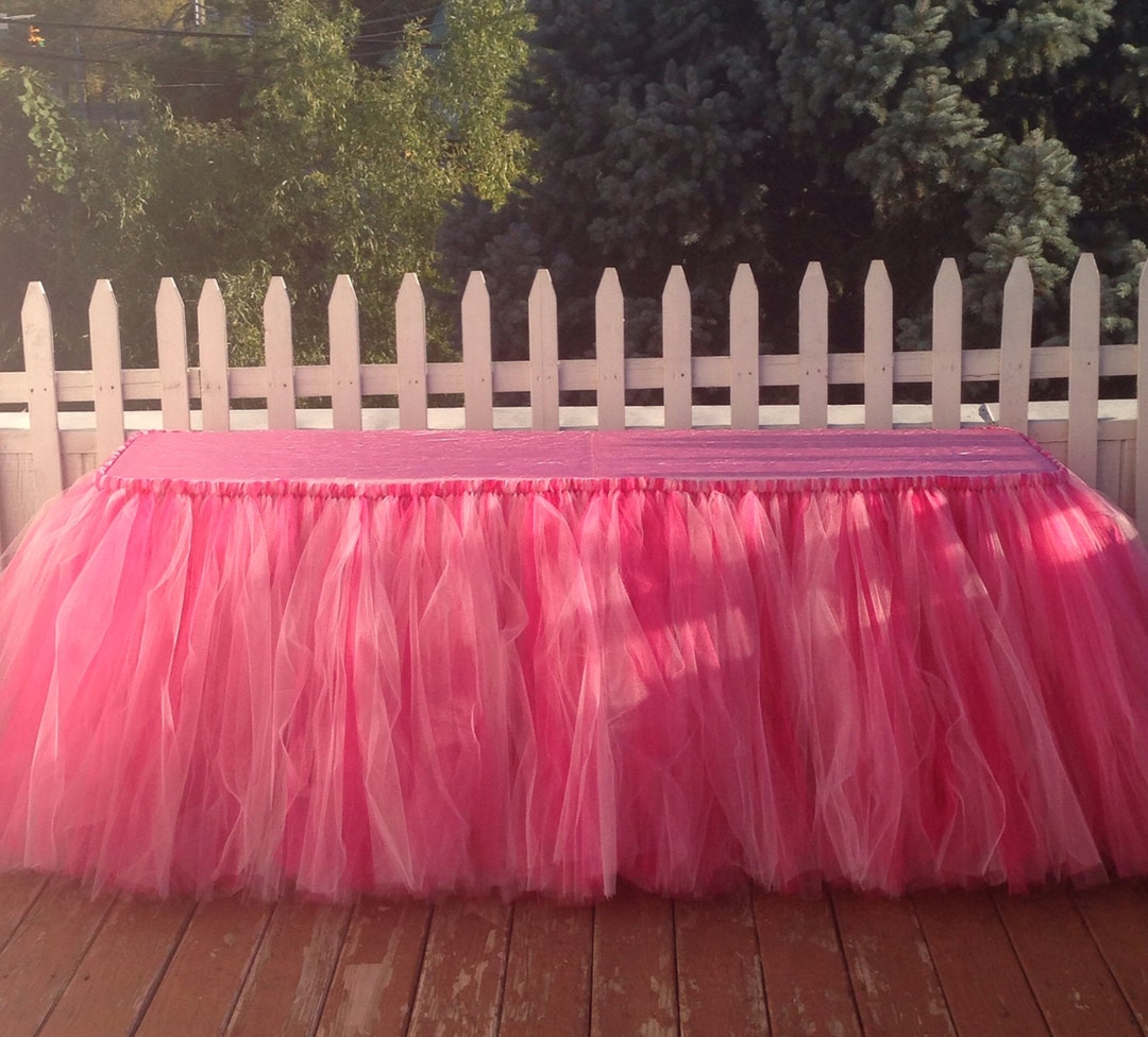 17 Feet Tulle Tablecloth,tutu Table Skirts,tutu Party - Etsy