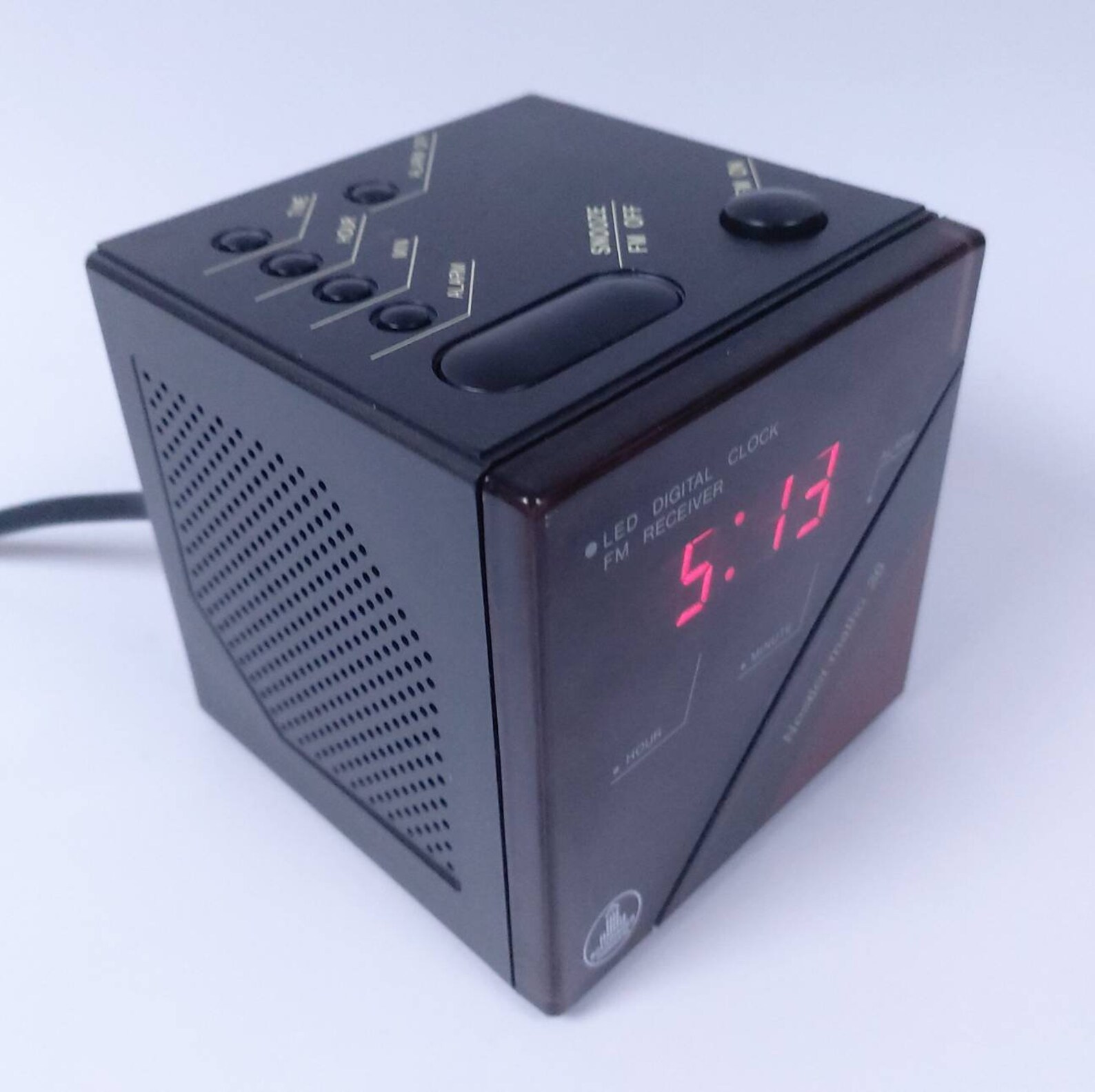 German Cube Clock Radio 1990 Vintage Retro 8.5 Cm Sq | Etsy