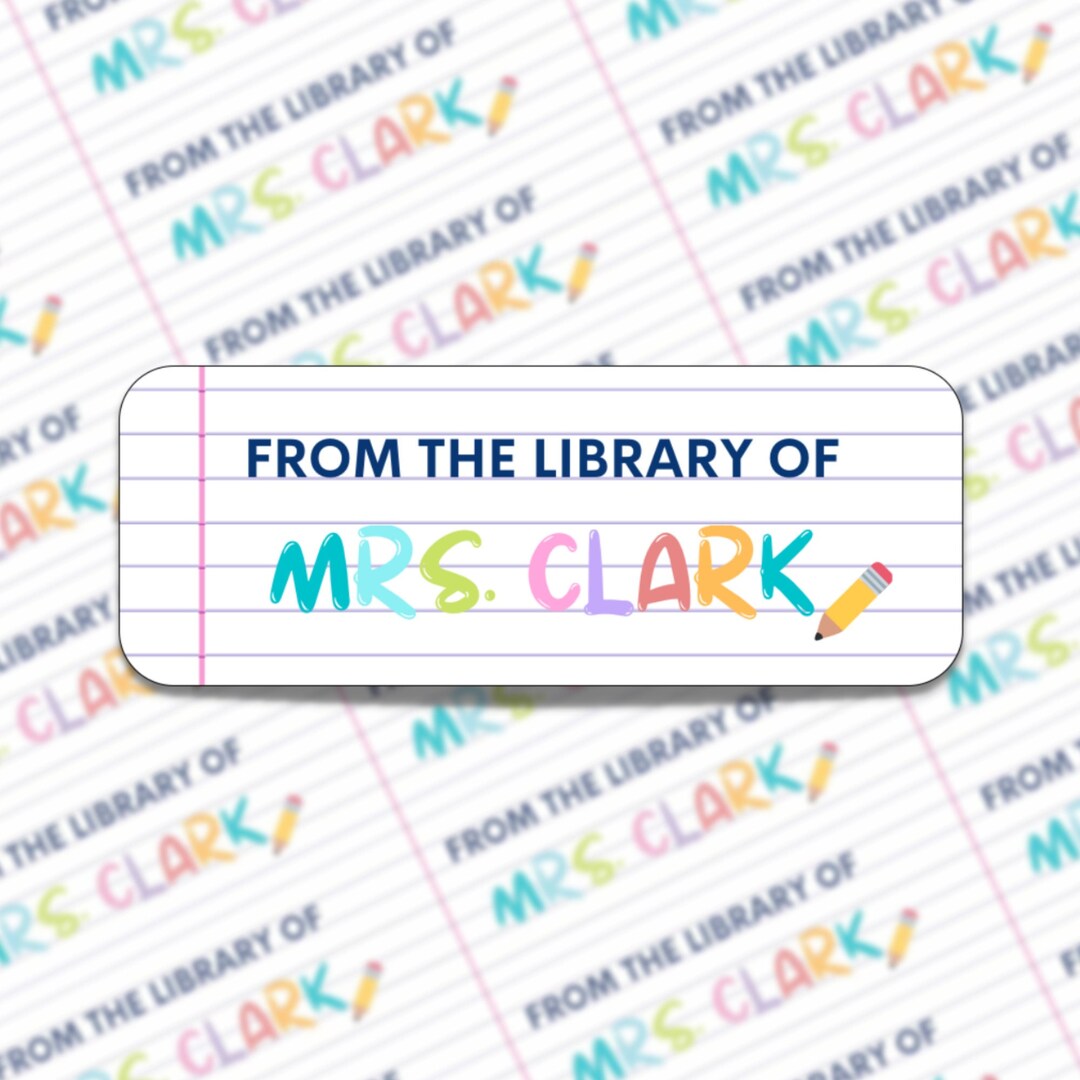 Teacher Book Labels Teacher Supplies Labels Teacher Gifts Book Labels ...