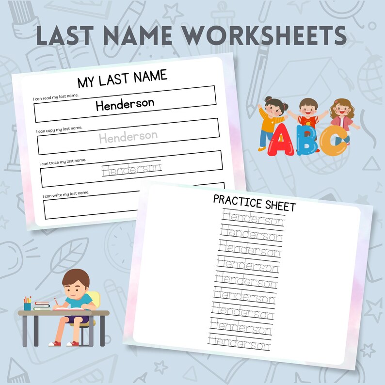 Personalized Name Tracing Worksheet - Custom Handwriting Practice Sheet ...