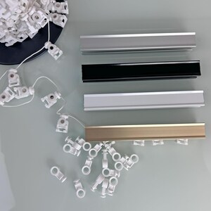 Custom Ripple Fold Style Hardware, S-fold Traverse Rod, Available in 2 ...