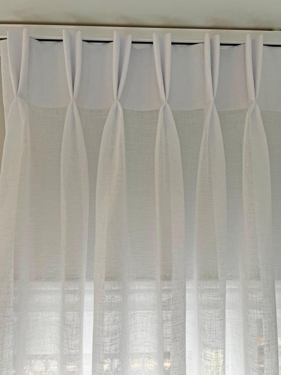 Pleated Drapery, Sheer Curtains “berlin”, Window Sheers, White Sheer ...
