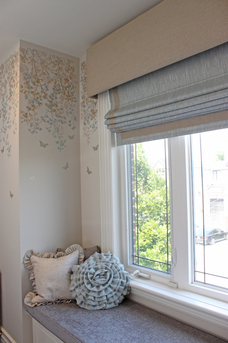 Custom Pelmet, Custom Box Valance, Fabric Millennium, Geometric Pattern ...