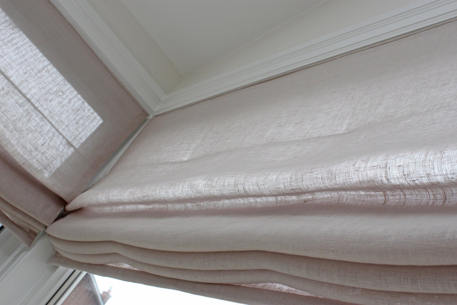 Custom Sheer Roman Shades Relaxed Roman Shade - Etsy