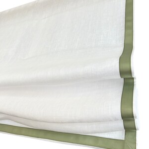 Relaxed Roman Shades, Sheer Roman Shades, 100% Linen Roman Shade ...