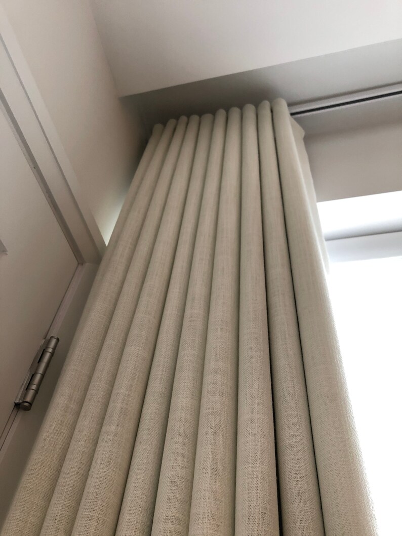 Custom Ripple Fold Linen Drapery With Lining, Toronto Fabric - Etsy