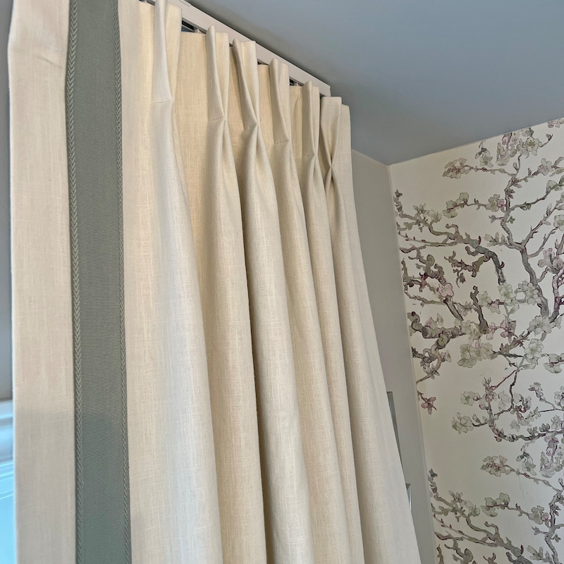 Drapery Panels With Trim - Etsy