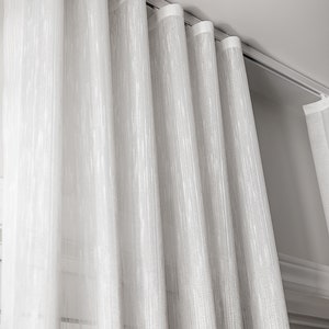 S-fold Sheer Drapery, Custom Made Ripple Fold Style Sheer, Sheer ...