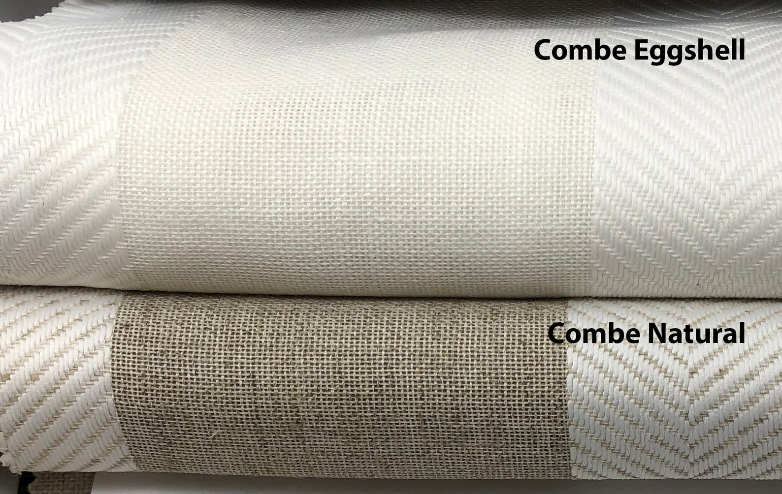 Linen Roman Shades, Combe Eggshell With Chain Mechanism, Italian 100% ...