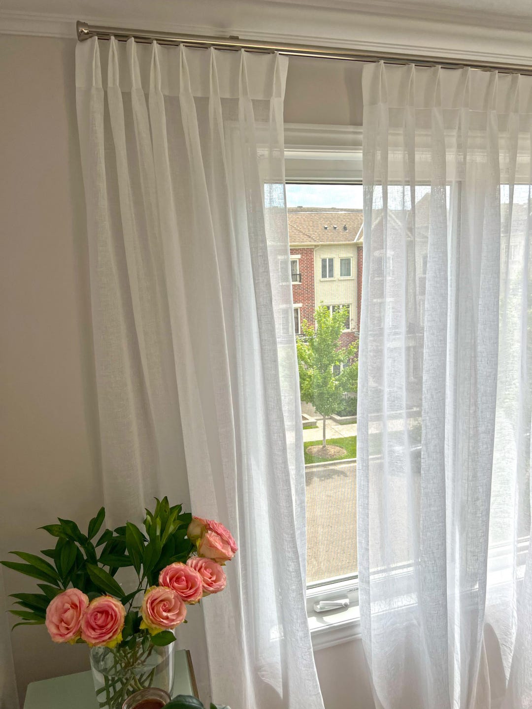 Custom Sheer Curtains, French Pleat, Drapery Utopia, Linen Curtains ...