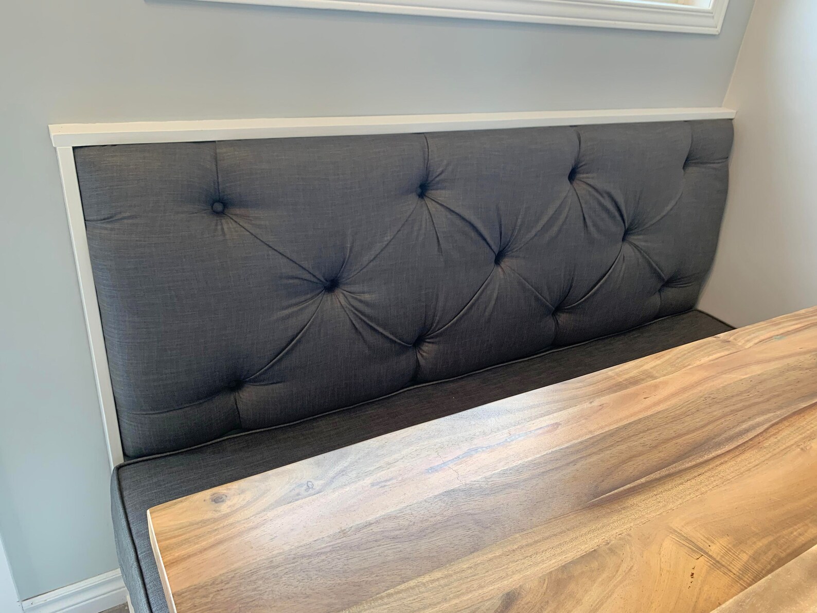 Custom Tufted Back Cushion: Bench Seat Cushions With Foam - Etsy
