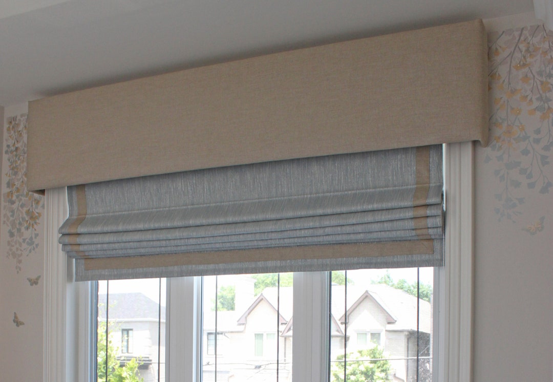 Custom Pelmet, Custom Box Valance, Fabric Millennium, Geometric Pattern ...