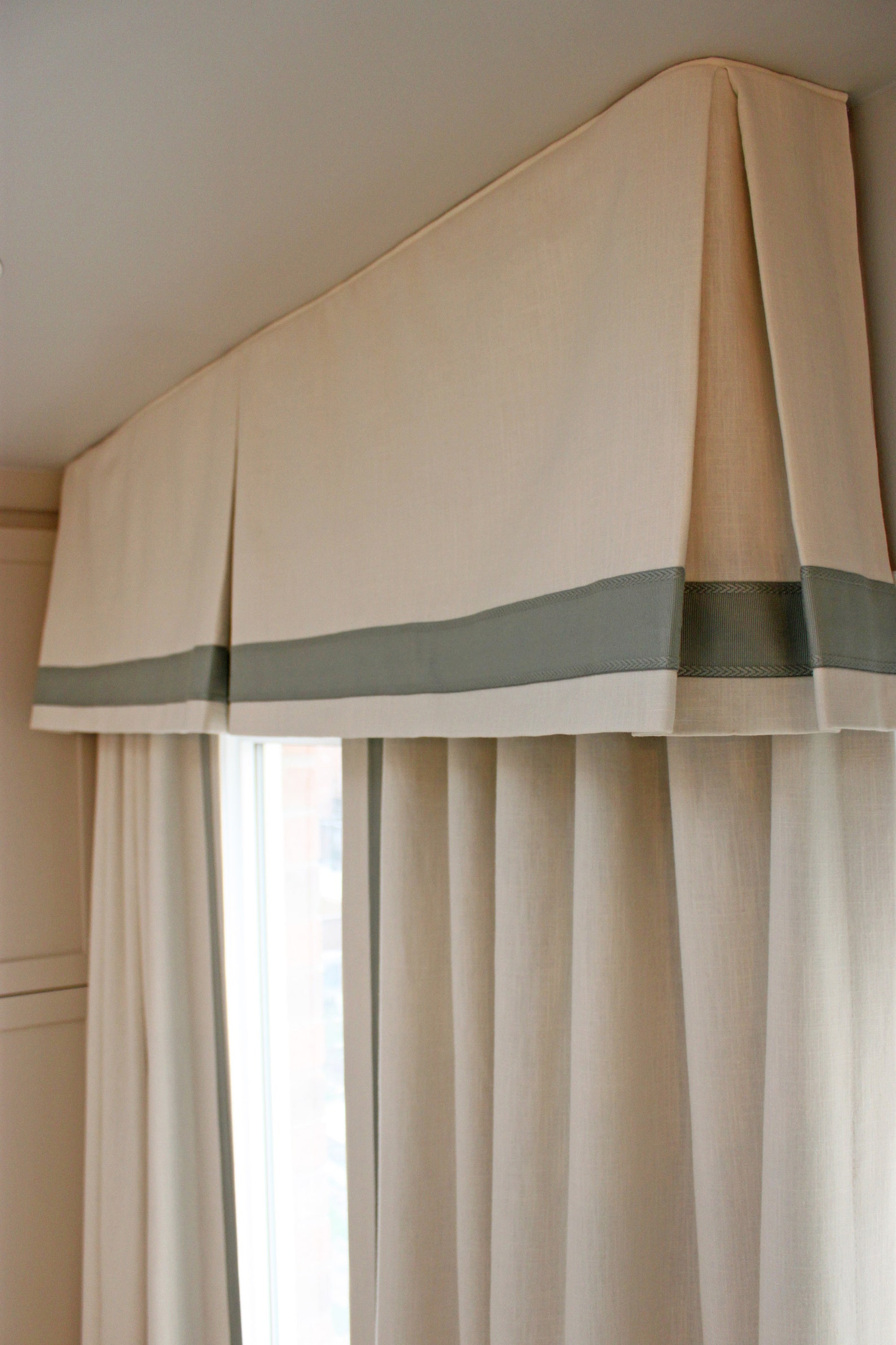 Custom Linen Pleated Valance: Decorative Trim Window Treatment - Etsy