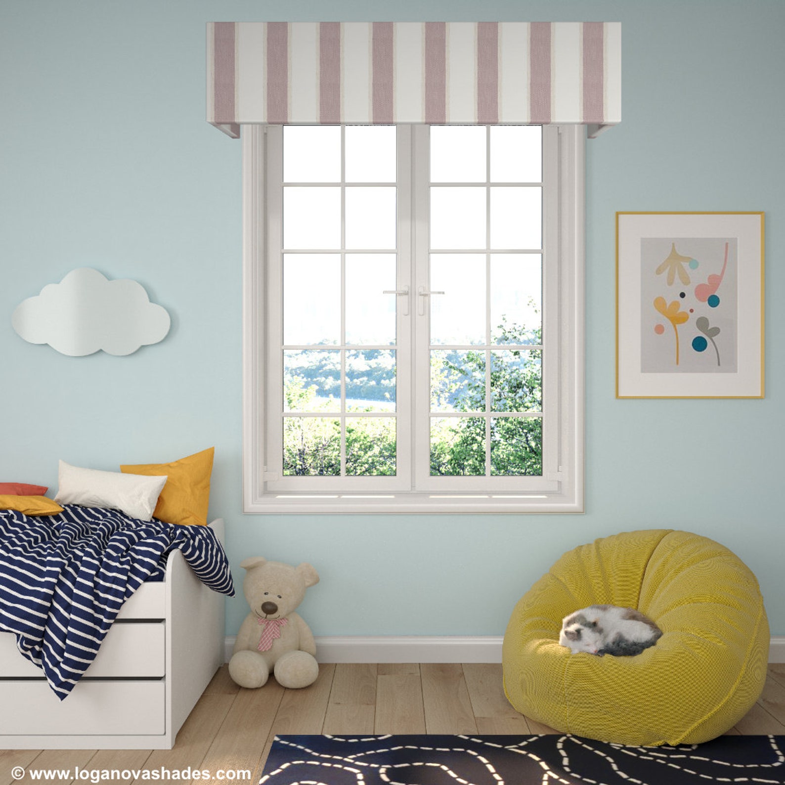 Custom Box Valance, Custom Pelmet, "chamberlain", Valance With Mounting ...