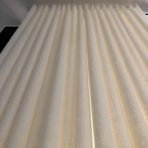 Custom Made Ripple Fold Style Drapery, Linen Drapery Toronto With ...
