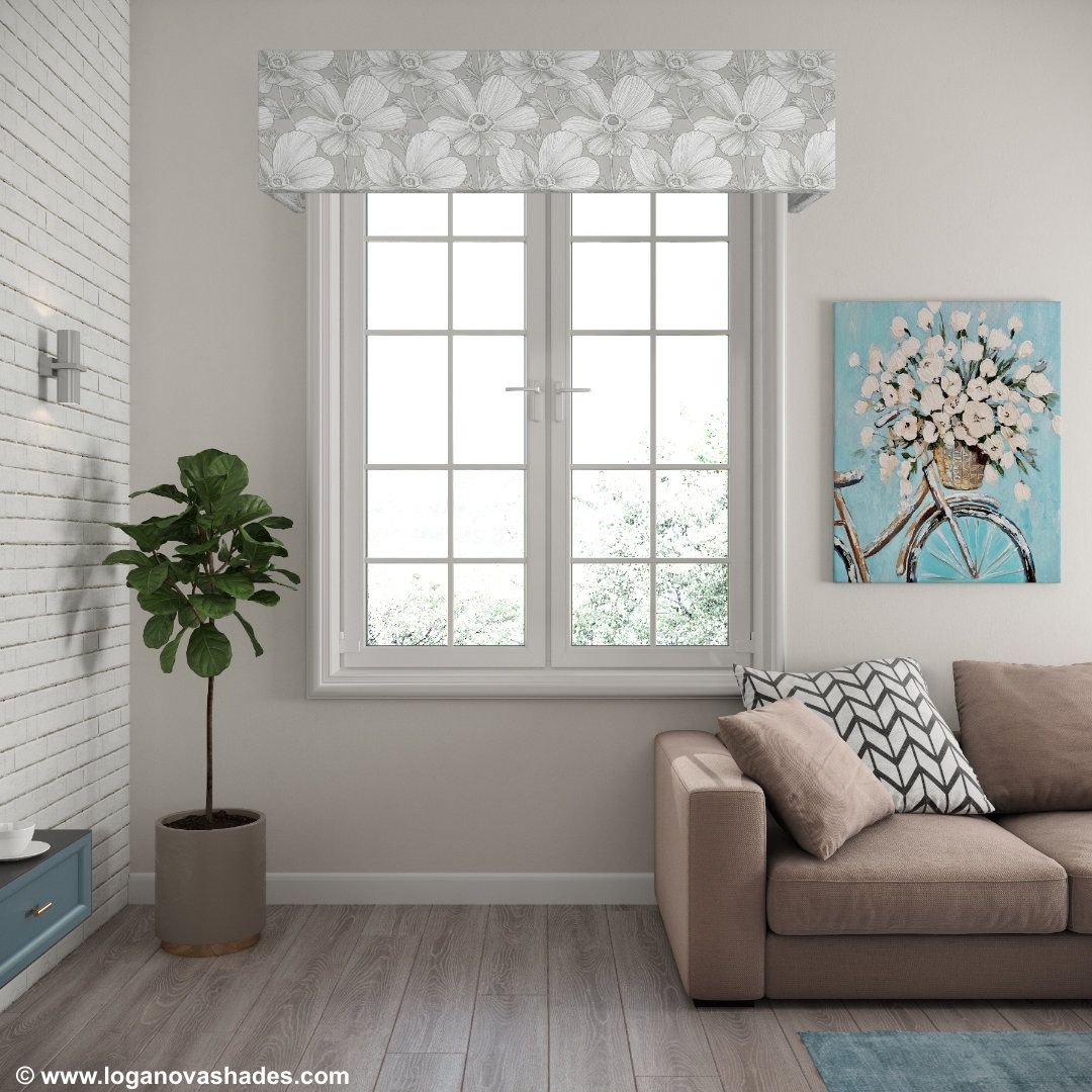 Pelmet for Windows, Custom Pelmet Paris, Box Valance, Upholstered ...