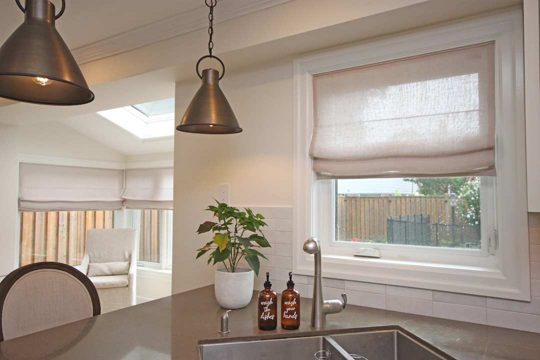 Custom Sheer Roman Shades, Relaxed Roman Shade "cordoba", Shades With ...