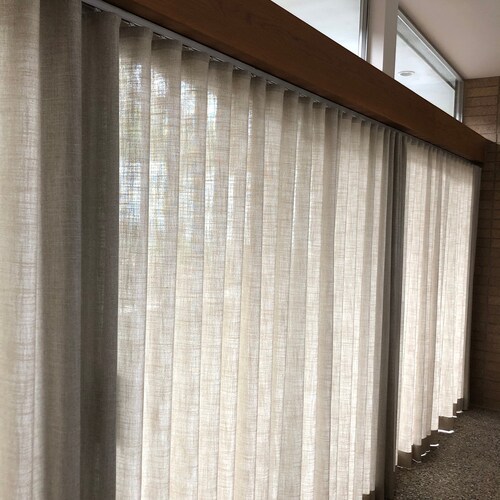 Custom Made Ripple Fold Style Sheer Linen Sheer Drapery - Etsy