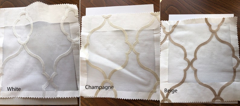 Sheer Roman Shade Palera Silver With Embroidery Chain - Etsy