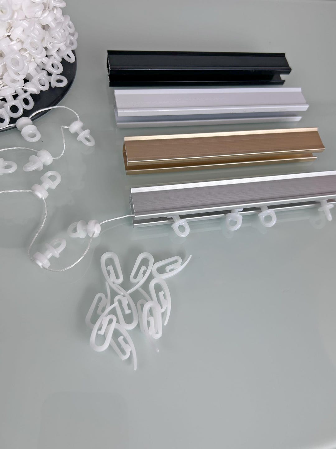 Faux Ripplefold Drapery Track System, Smooth Glide, 100% Fullness, No ...