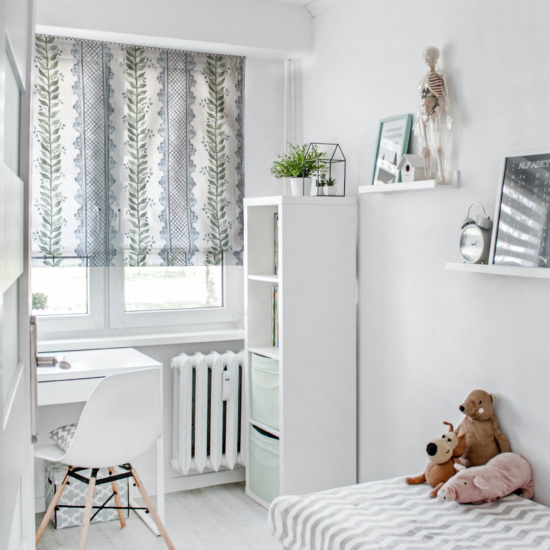 Custom Order, Relaxed Roman Shades , Window Shades With Chain Mechanism ...
