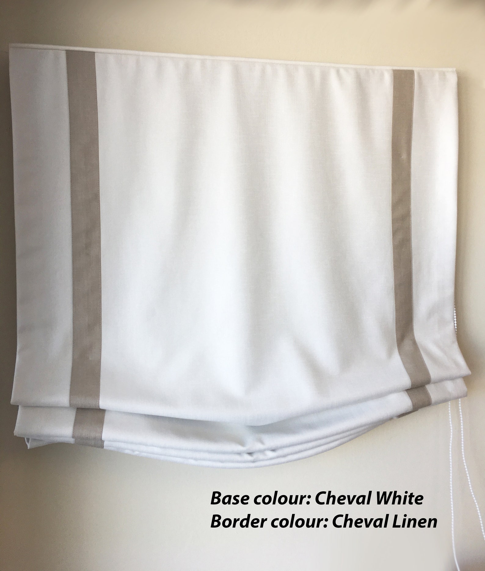 Custom Roman Shades Linen Roman Shades Cheval Natural With - Etsy